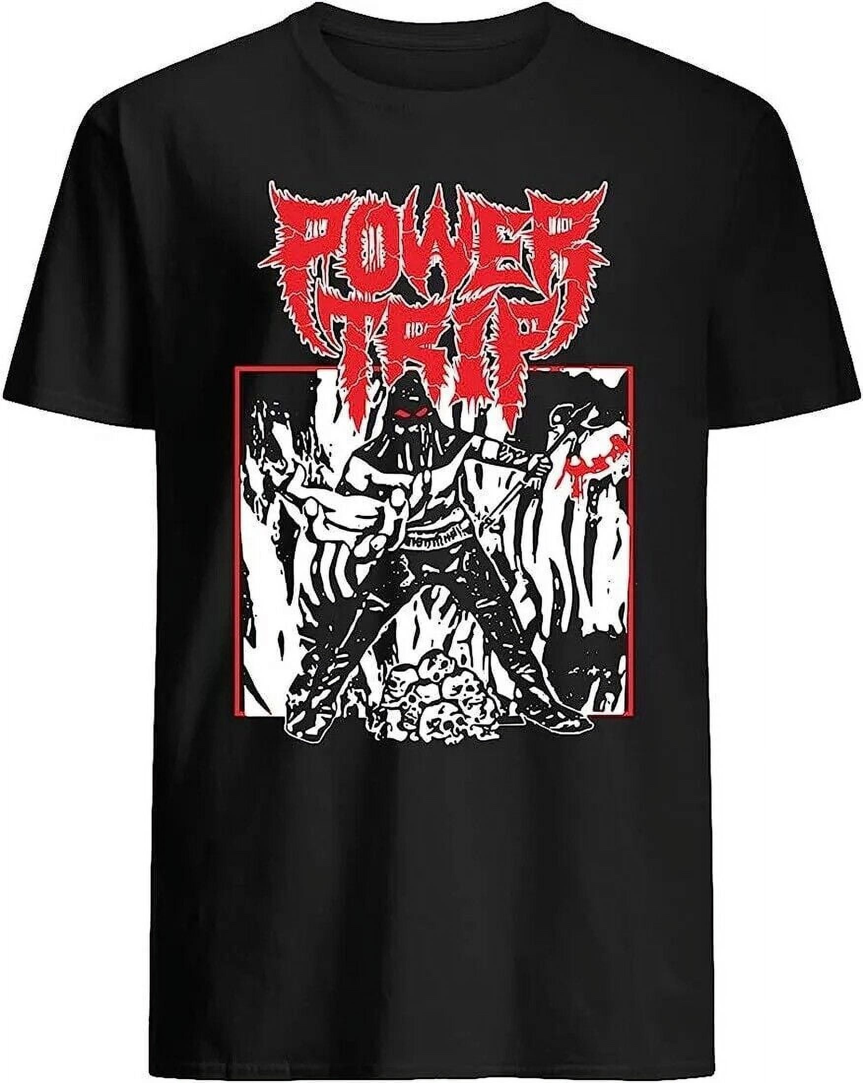 Power Trip Band Tshirt For Fans Heavy Black Unisex - Walmart.com