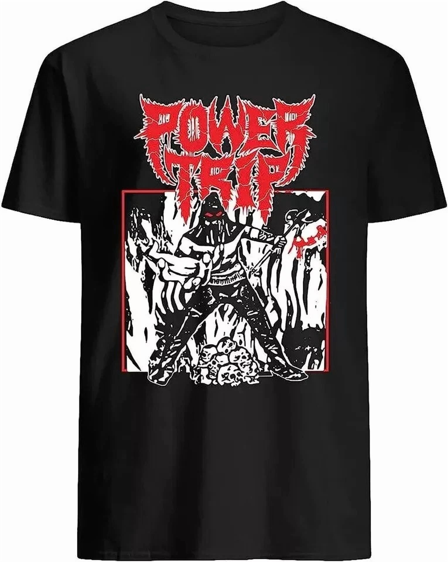 Power Trip Band Tshirt For Fans Heavy Black Unisex - Walmart.com