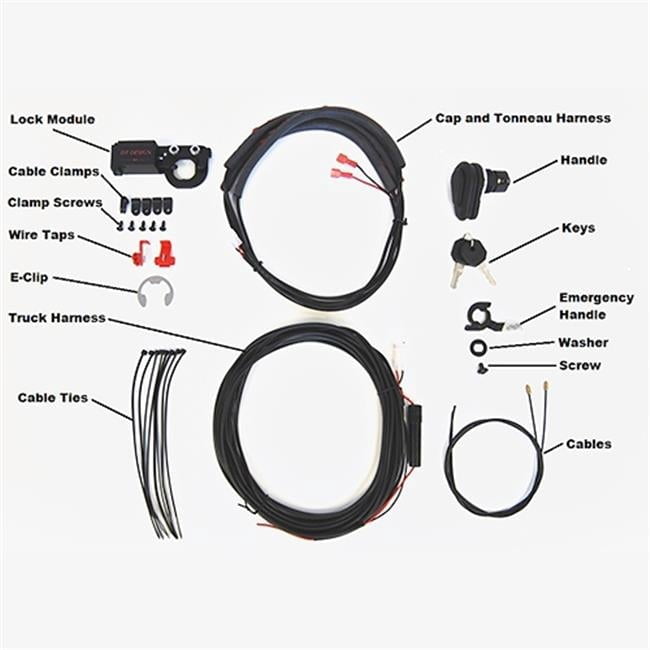 Power Truck Cap Lock Kit with Handle - Black Steel Lock 1.96 lbs ...