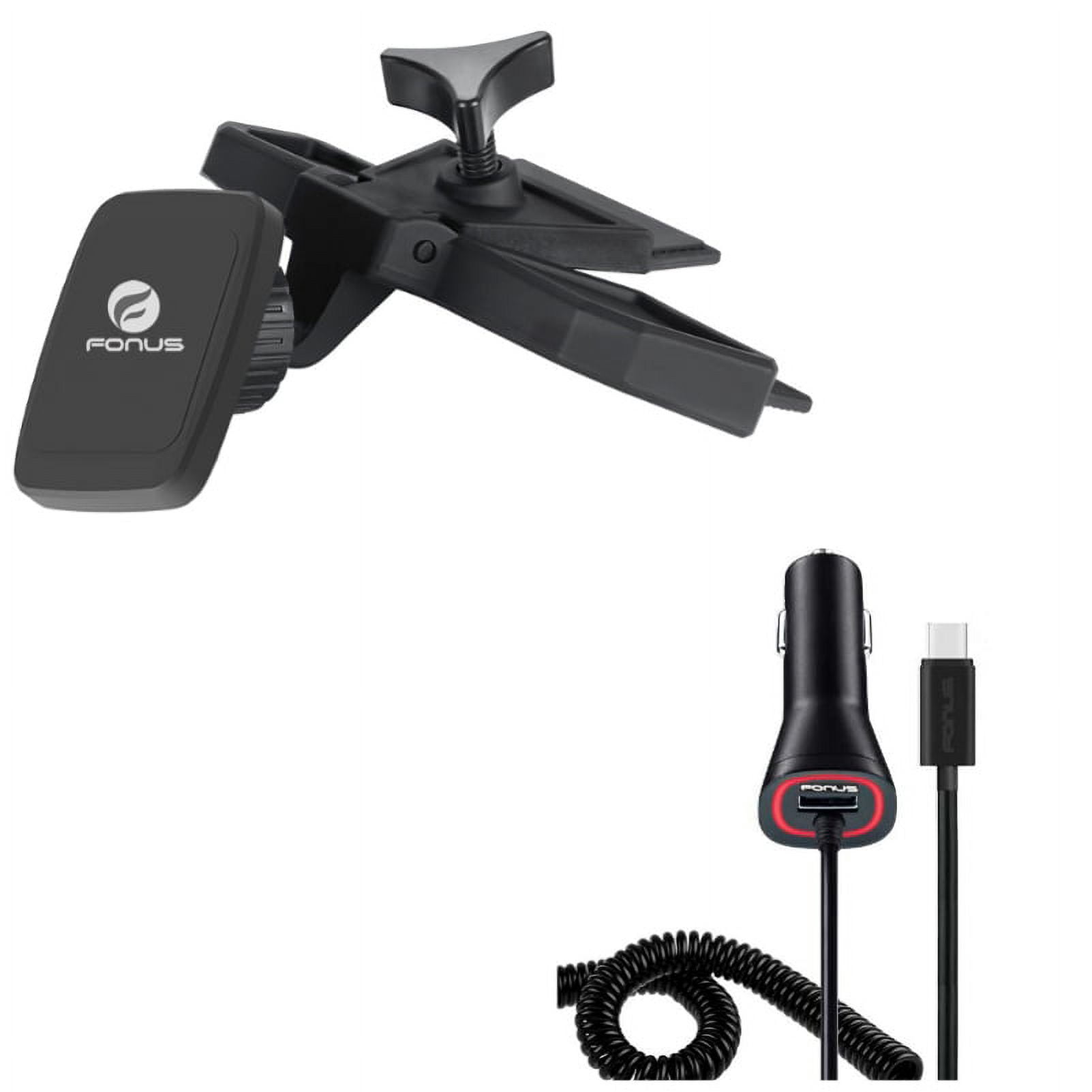 Power Type-C Quick Charger w Magnetic CD Slot Car Mount R5X for Acer ...