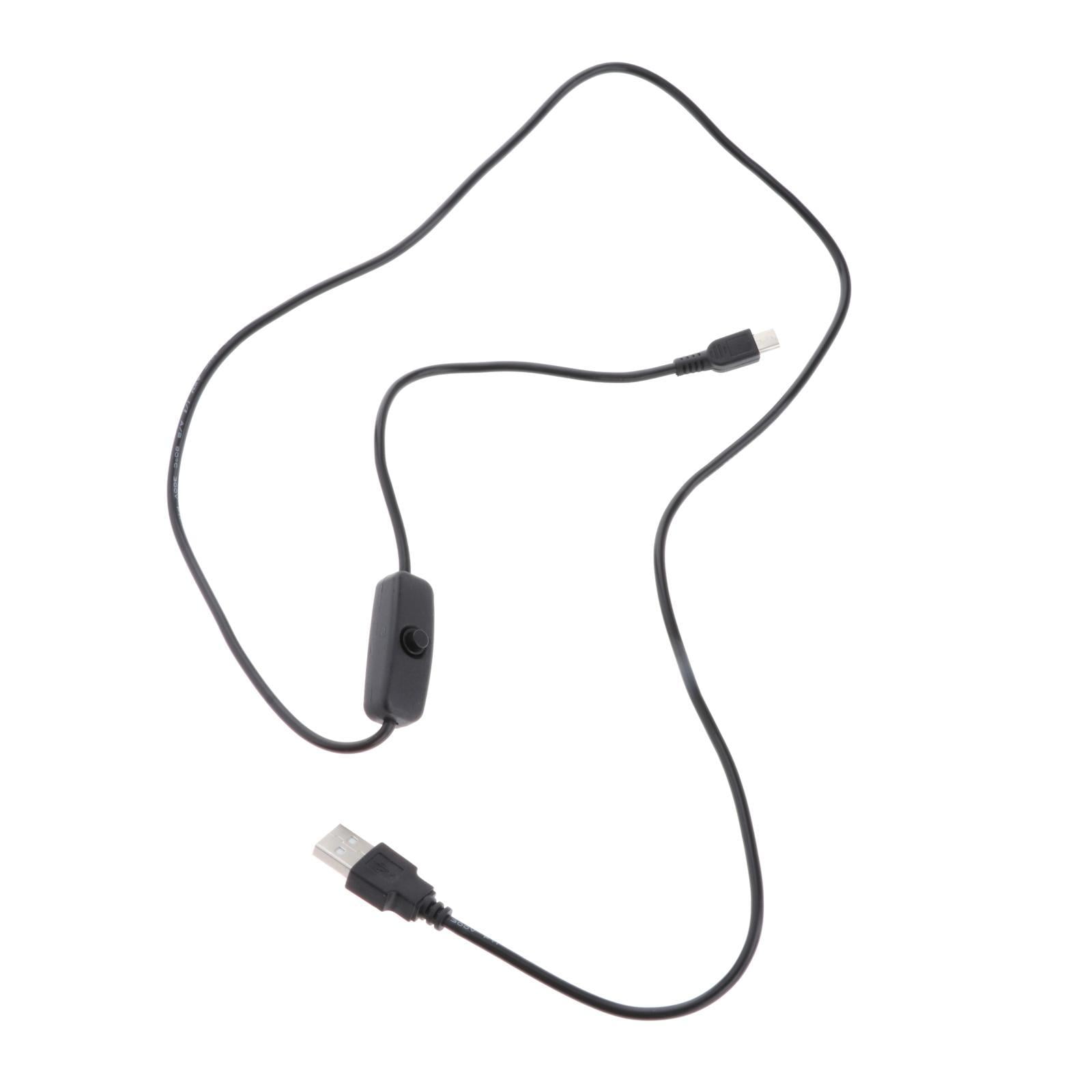 Power USB Switch Cable, , Replacement USB Adapter Cord, 3A Micro USB 5P ...