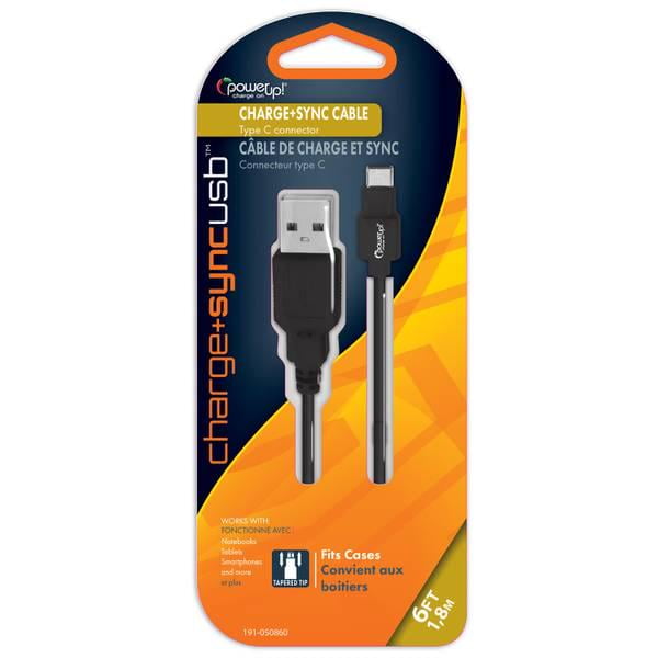 Power Up 6' Type C Cable - Walmart.com