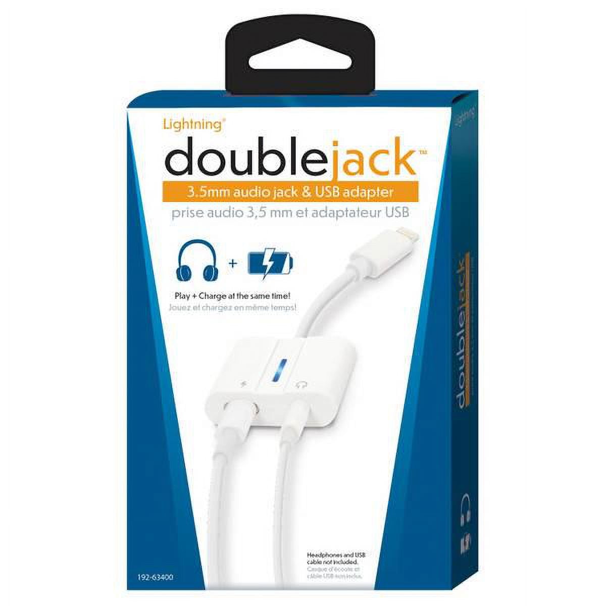 Power Up Double Jack Apple Headphone Adapter - Walmart.com
