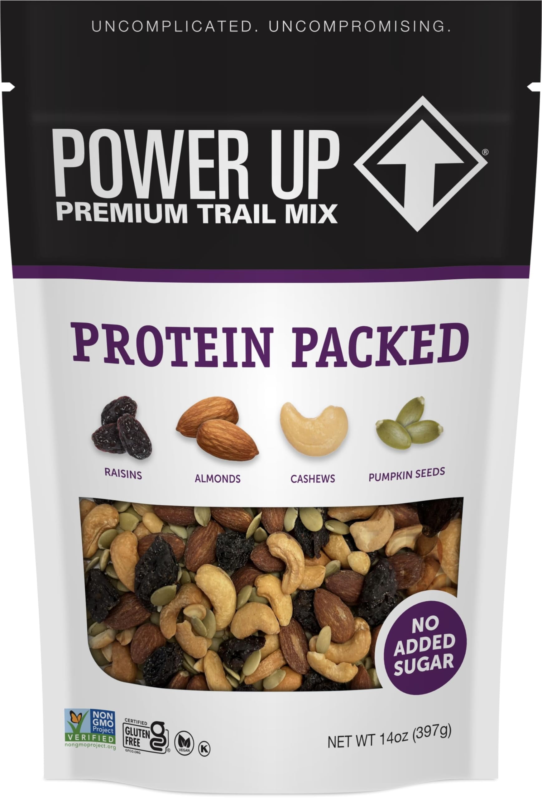 Power Up Premium Trail Mix - Protein H2FSDPacked 14oz, No Added Sugar ...