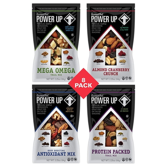 Power Up Trail Mix Variety, Assorted 8 Pack, 18 Ounce - Walmart.com