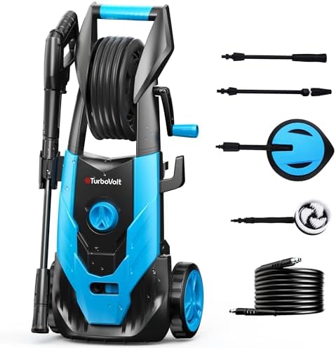 Power Washers Electric Powered MAX 2100PSI 1.85 GPM with 4-in-1 Nozzle ...