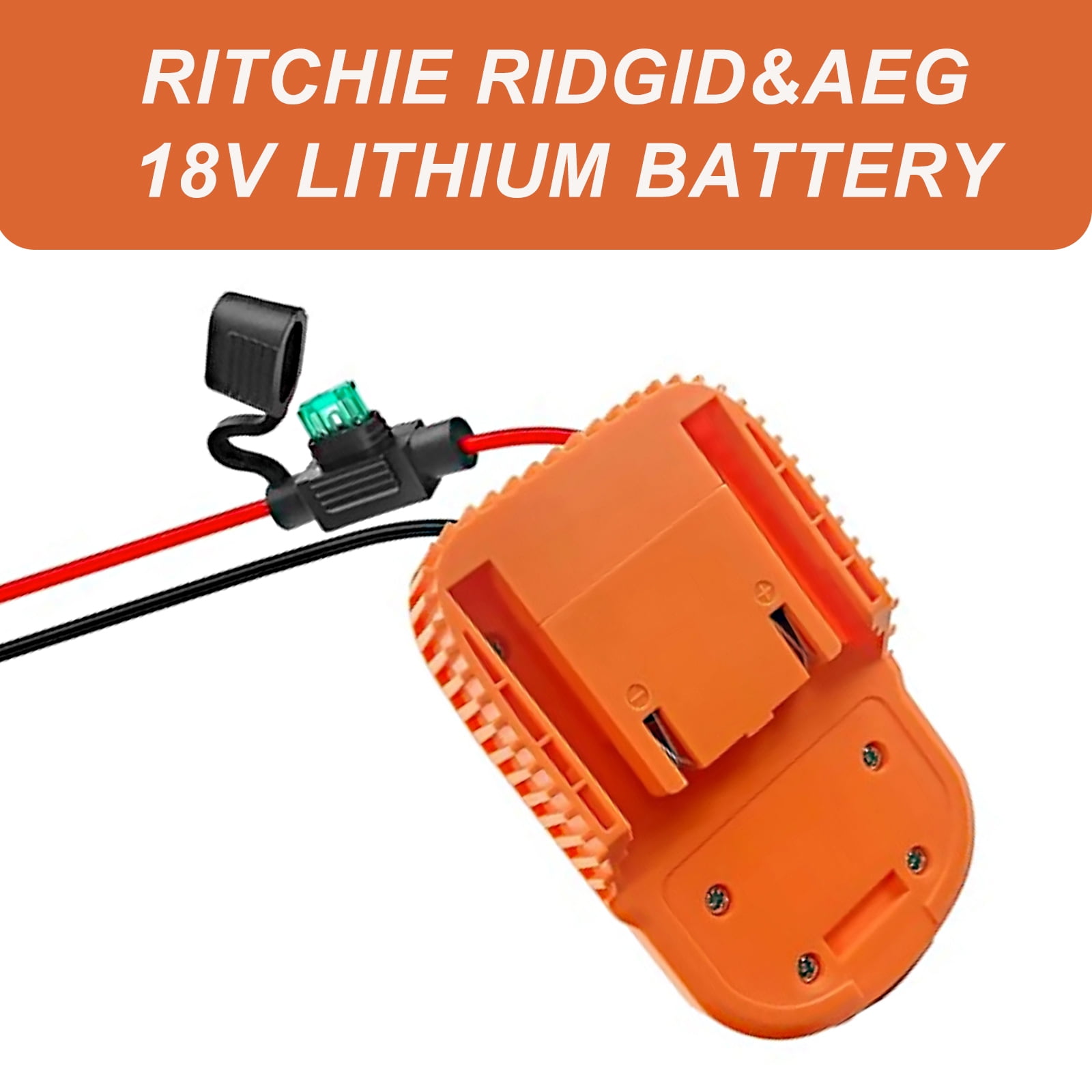 Power Wheel Adapter for Ridgid/AEG 18V Super Lithium Battery – Base ...