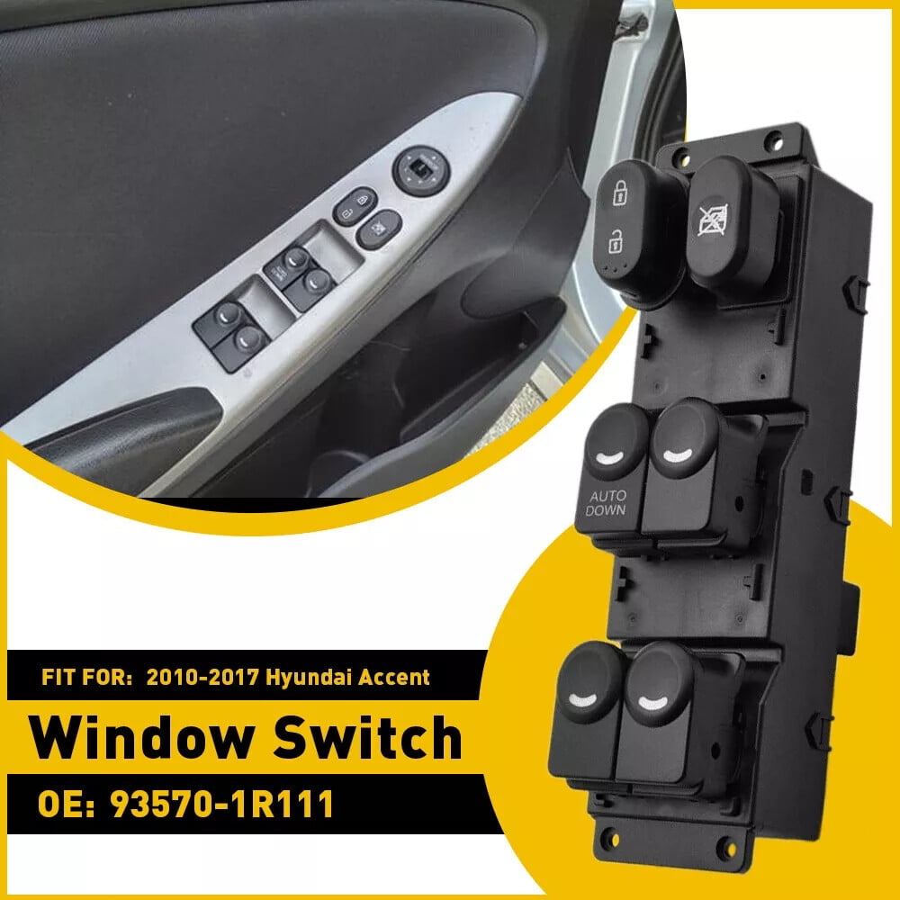 Power Window Control Switch Button for 2011- 2017 Hyundai Accent OEM ...