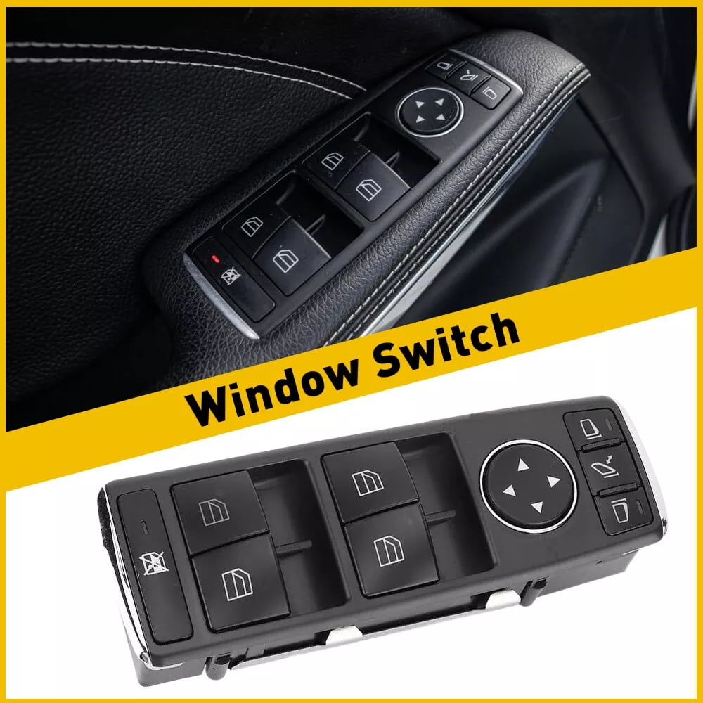 Power Window Master Switch 1669054400 Black Fits Benz W166 X156 GL450 ...