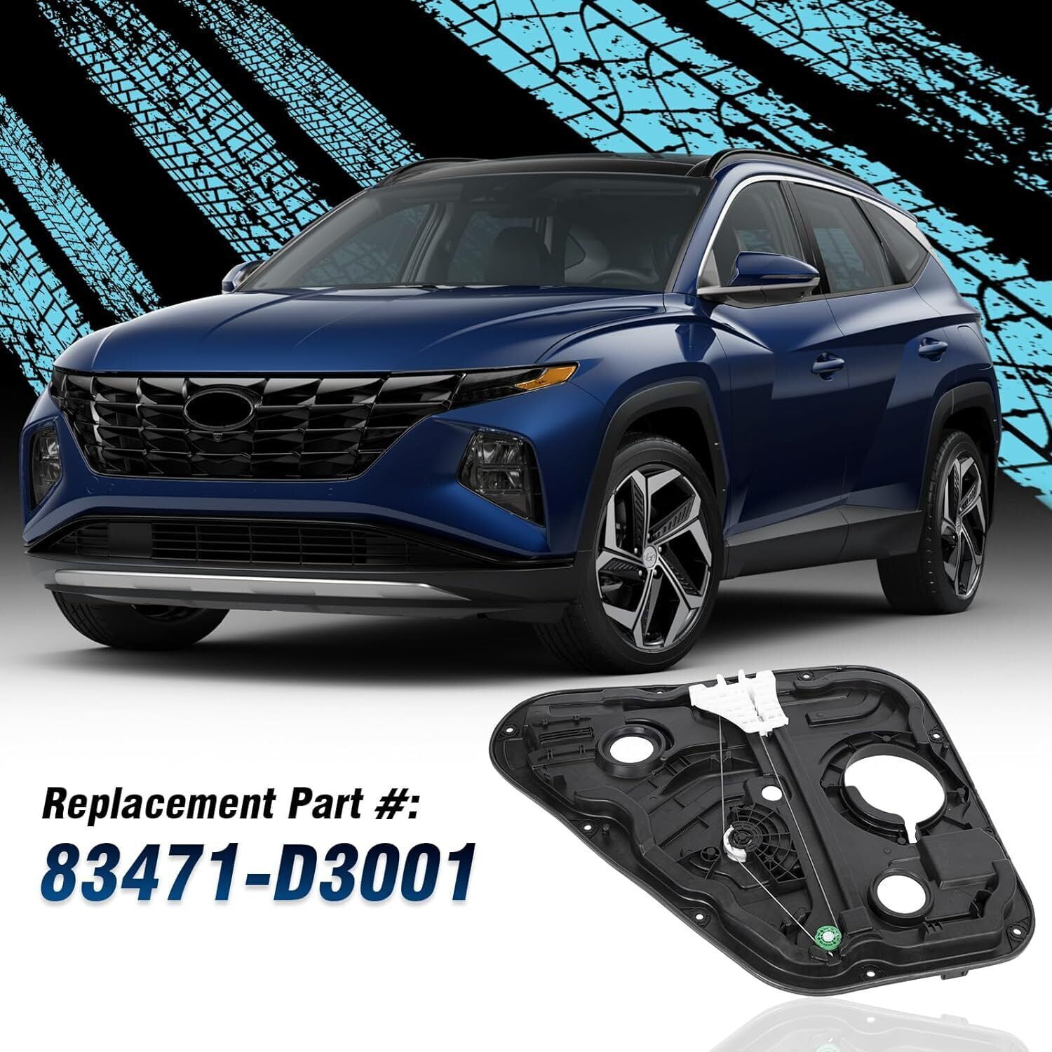 OEM Power Window Regulator Rear Left 83471C5000 For Kia Sorento 2016-2020