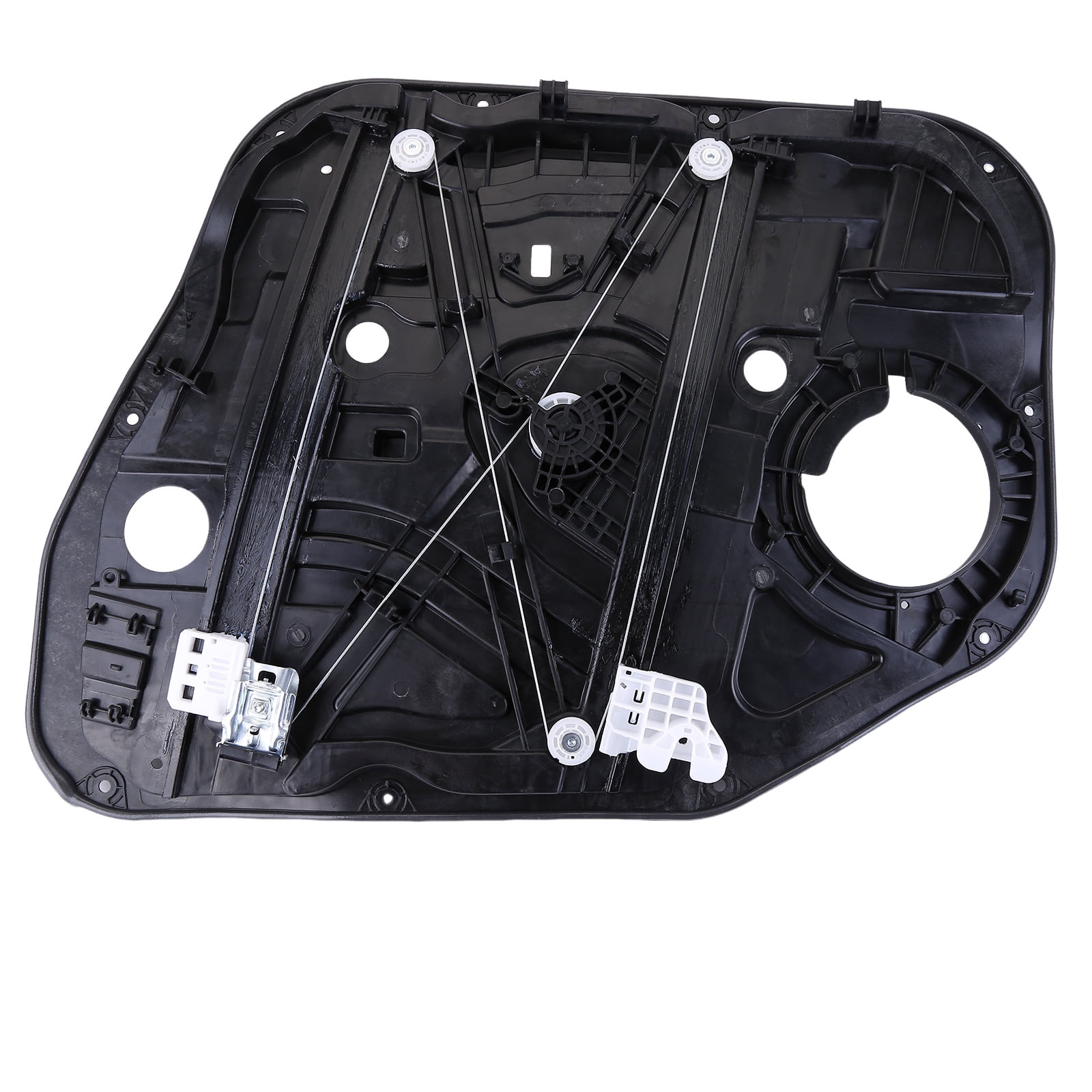 Power Window Regulator w/ Motor Front Left Plastic Black for Hyundai ...