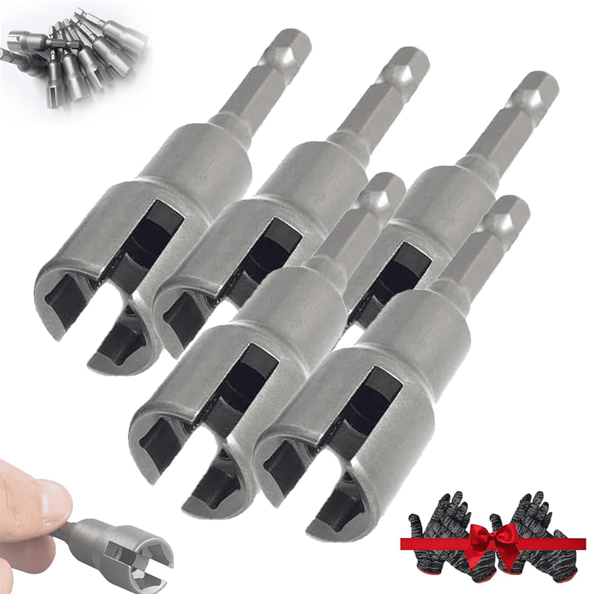 Power Wing Nut Driver Bit Set,Slot Wing Nuts Drill Bit Deep Socket,Wing ...