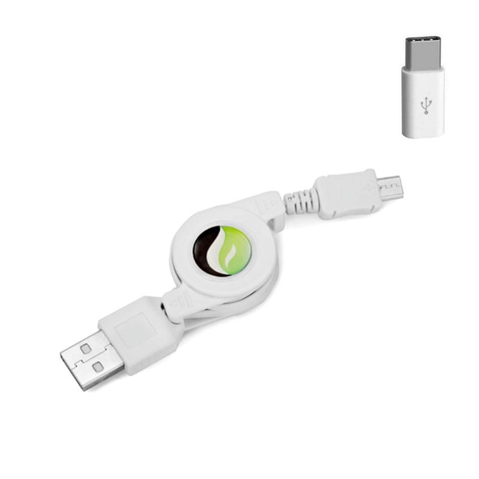 Power Wire Retractable Cable with USB-C Adapter for Samsung Galaxy A05 ...