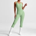 Power Workout Jumpsuit for Women Yoga Gym Seamless One Piece Racerback ...