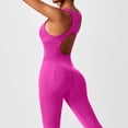 Power Workout Jumpsuit for Women Yoga Gym Seamless One Piece Racerback ...