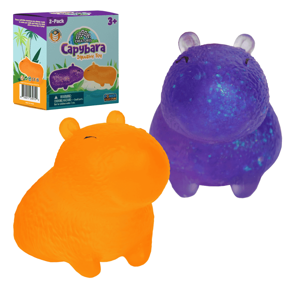 Power Your Fun Capybara Squishy Toy 2-Pack, Stress Relief STEM Toys for ...