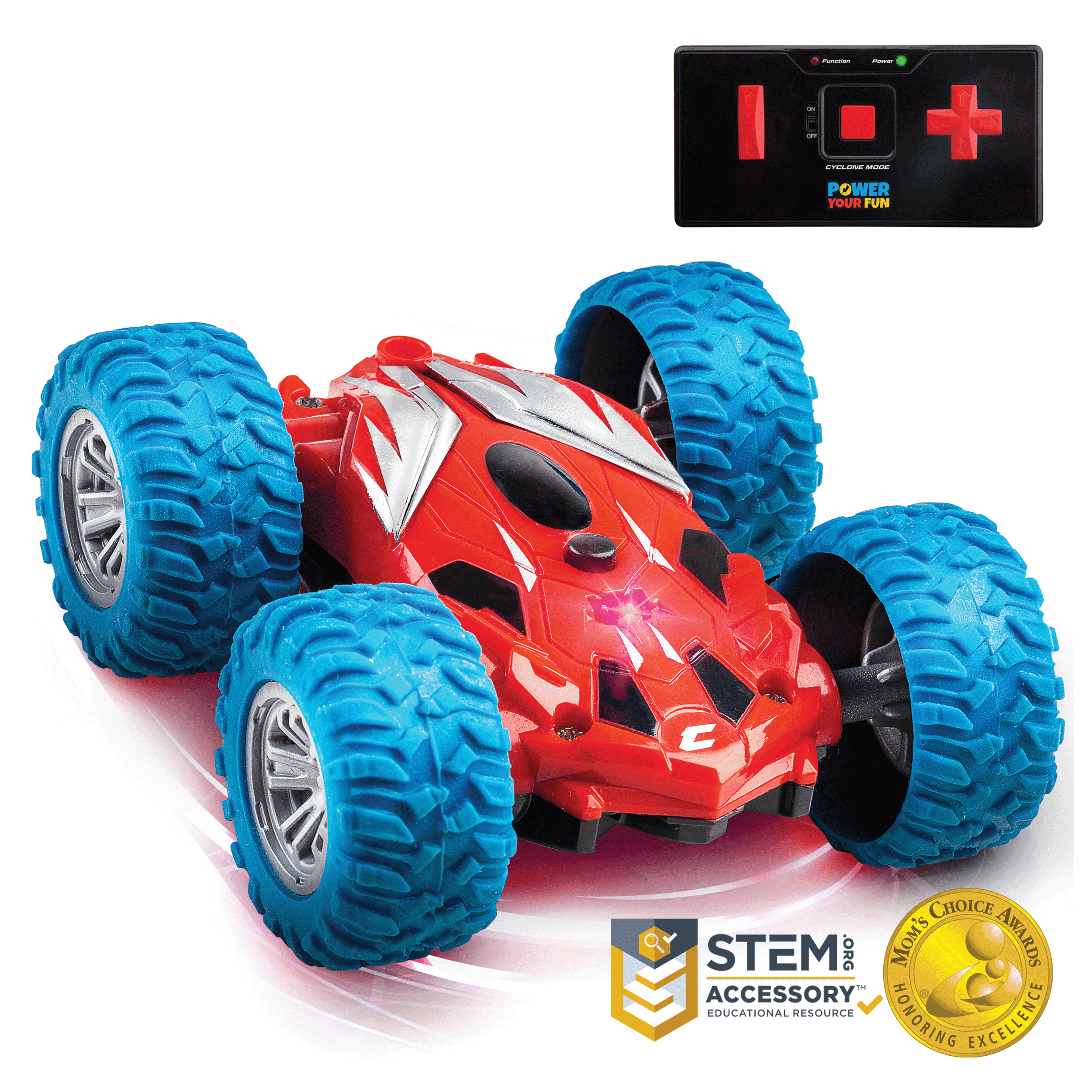 Power Your Fun Remote Control Cyclone Mini Car, Adventure Stunt 360 ...