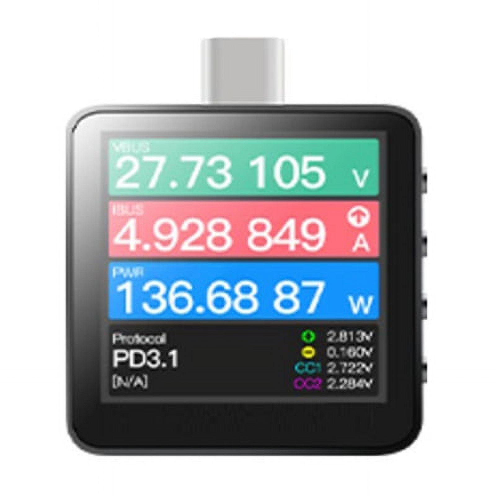 Power-Z KM003C Portable USB-C Fast Charging Tester PD3.1 QC5.0 Digital ...