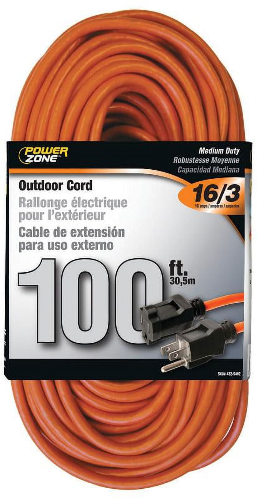Power Zone OR501635 Extension Cord 100 Ft. Orange - Walmart.com