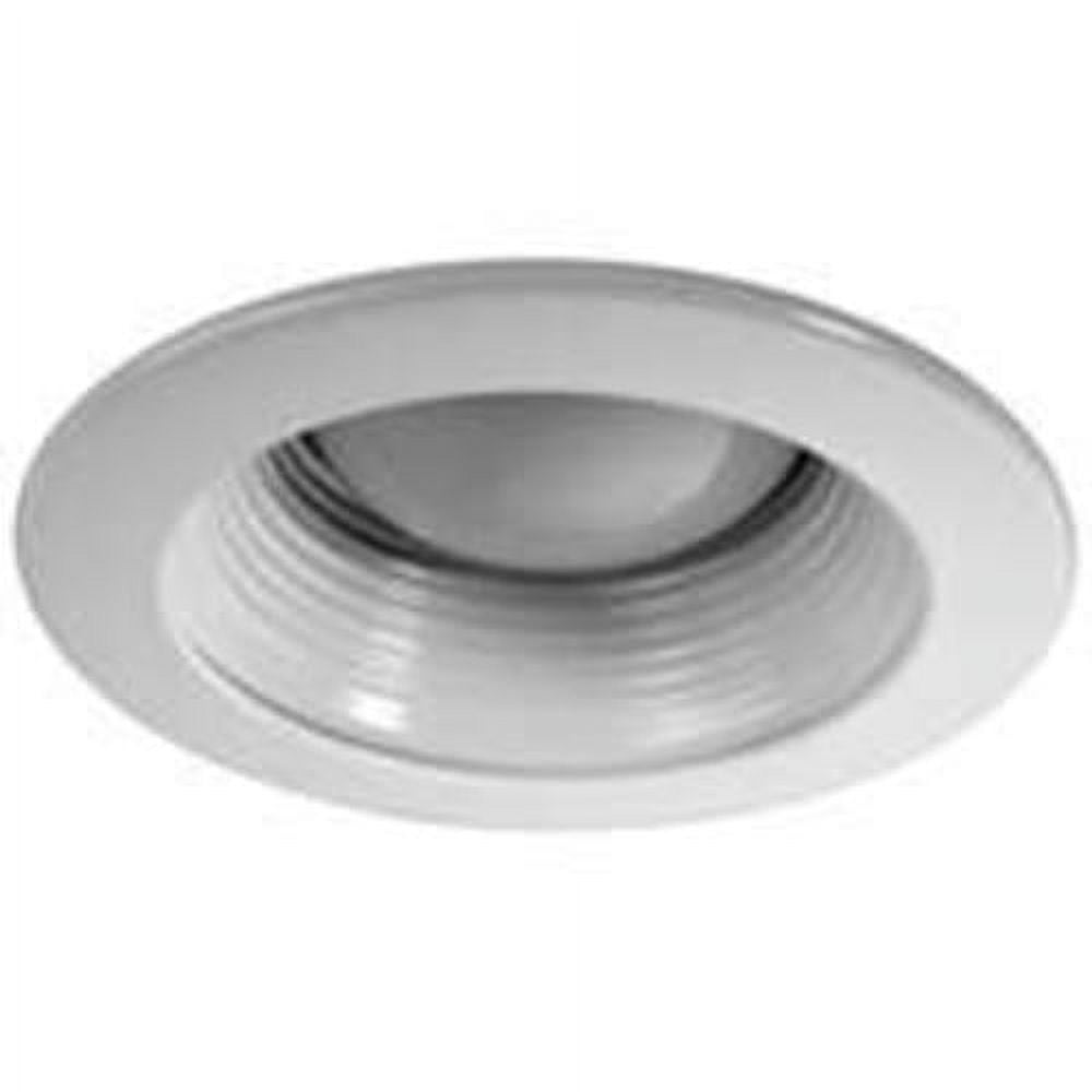Power Zone TRIM201-WH (MTM1) Baffle Recessed Light Fixture Trim, 4 ...