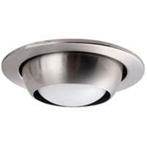 POWER ZONE TRIM205-BN (MTM5) TRIM FIXT REC EYEBALL E27 4IN Finish=Brshd ...