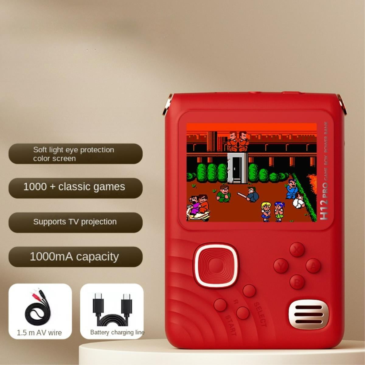 Power bank game console handheld game console 1000 mAh 35 inch handheld ...