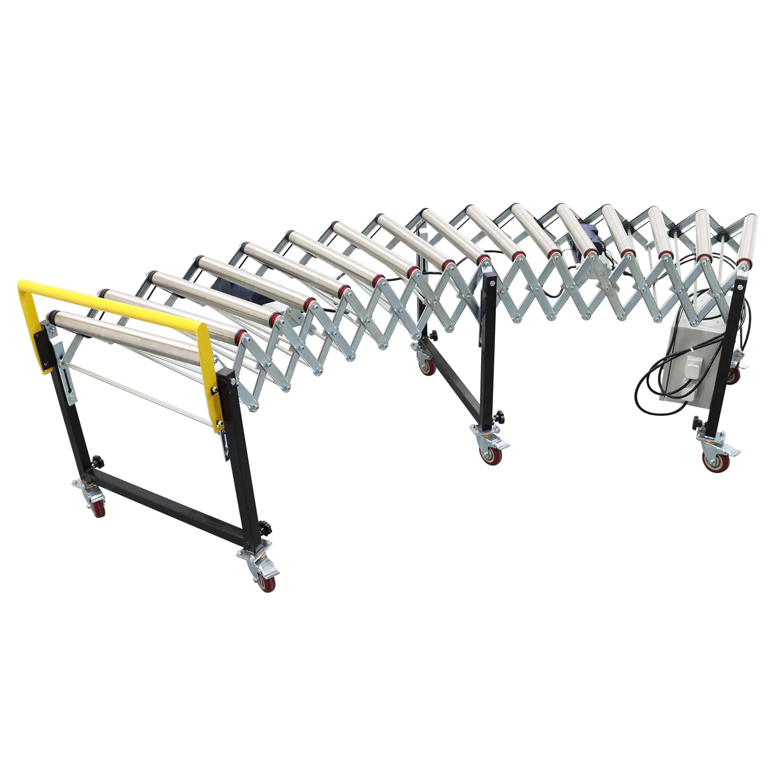 Power-driven Portable Flexible Expandable Roller Conveyor 220V Loading ...