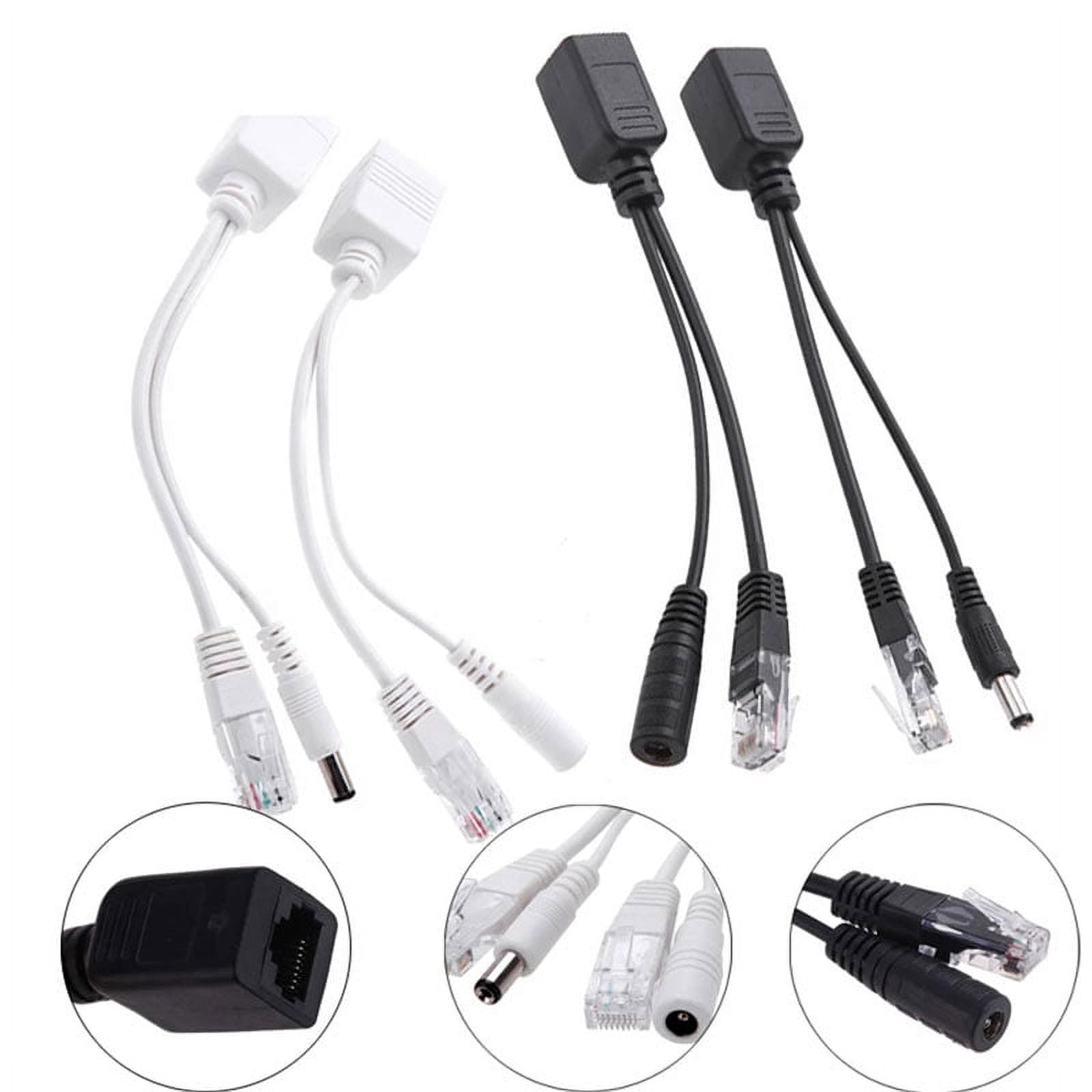 Power over Ethernet Passive PoE Adapter Injector + Splitter Kit 5v 12v ...