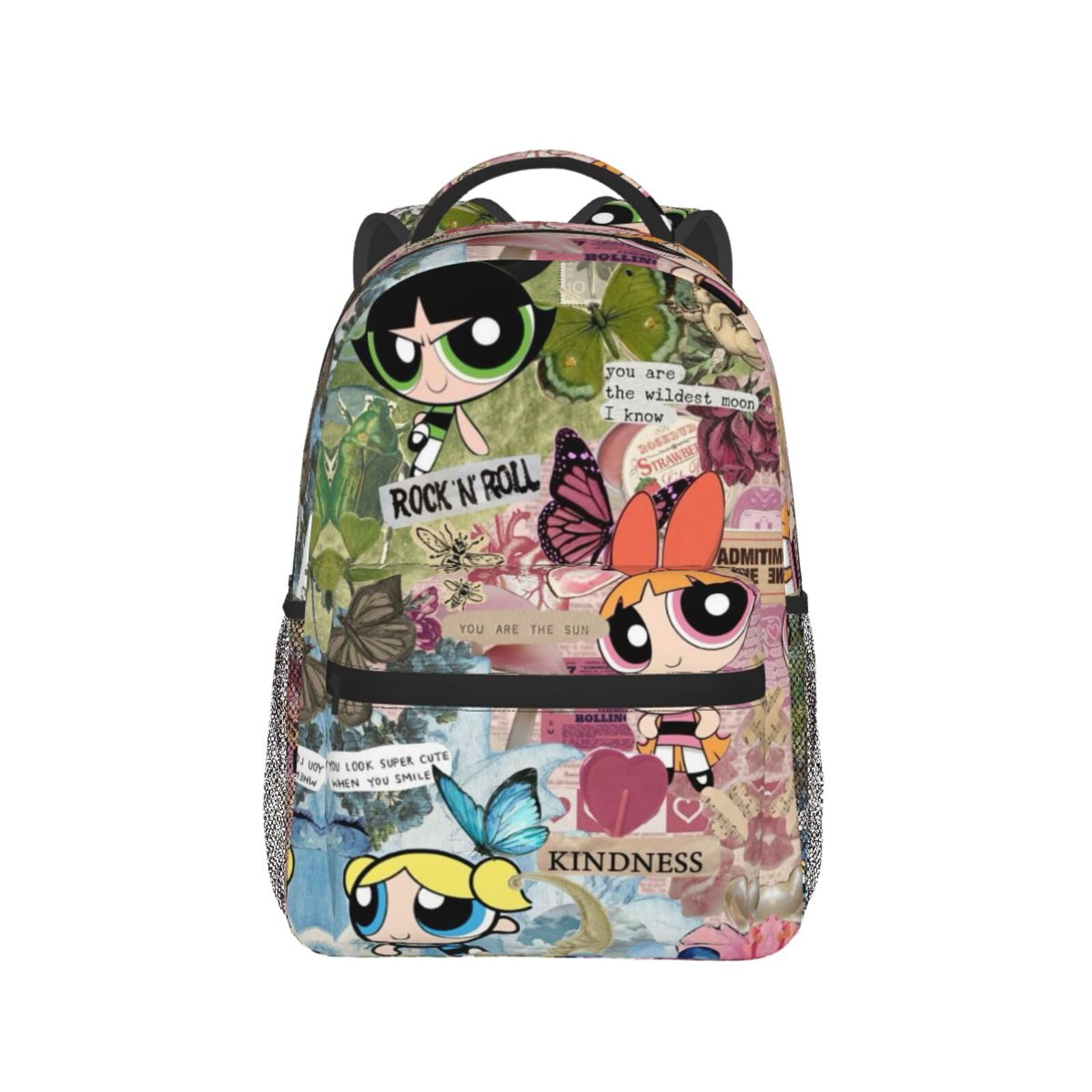 Power-puff Gir Backpack 15.7" Cute Travel Bag Funny Lightweight ...
