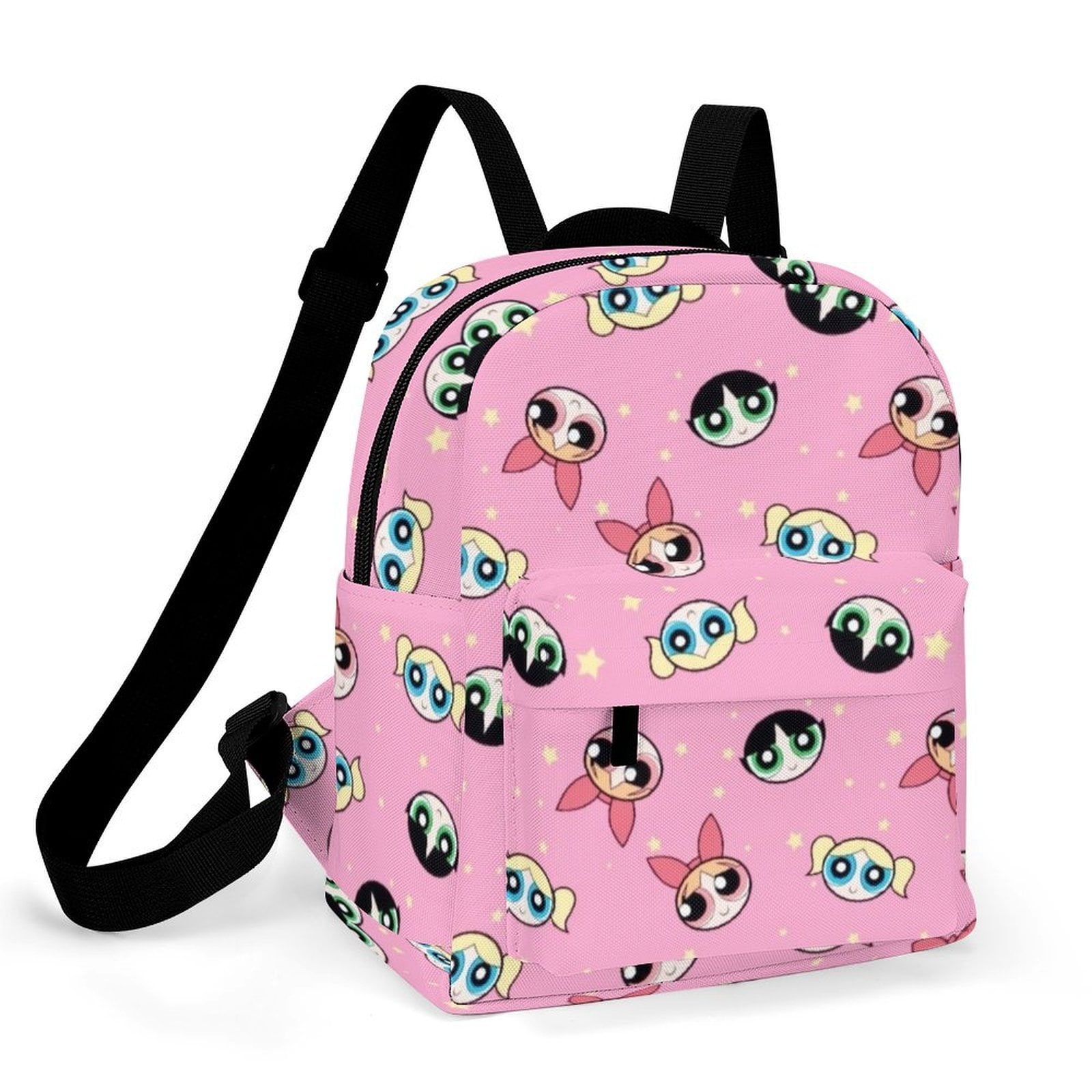 Power-puff Gir Mini Backpack Women Cute Small Backpack Purse Casual ...