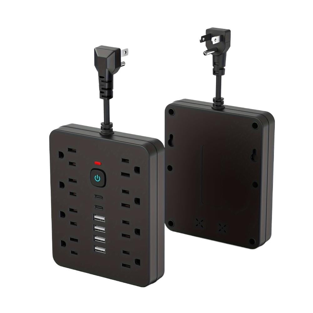 BEISHINK 8 Outlet Surge Protector with 6 USB Ports, New, 1 Count ...