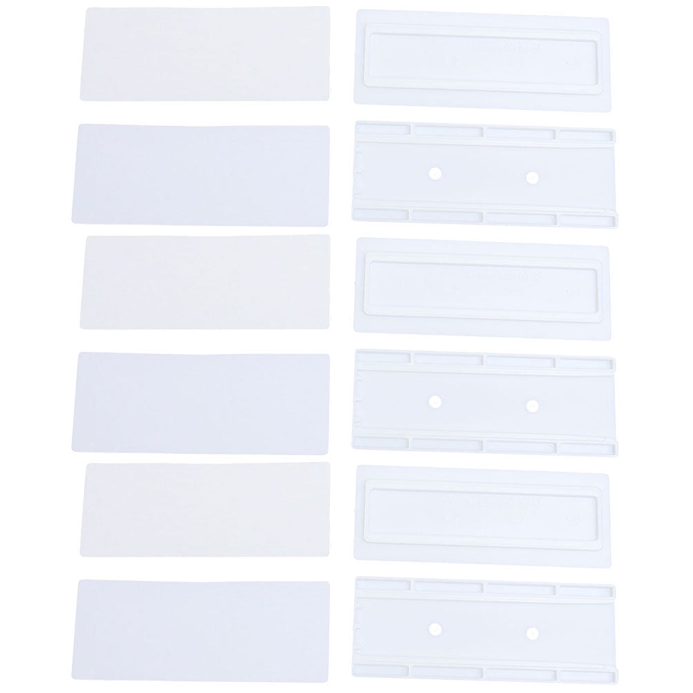 Homoyoyo 6 Pairs Power Plug Holder Wall Mount Cable Organizer White PP ...