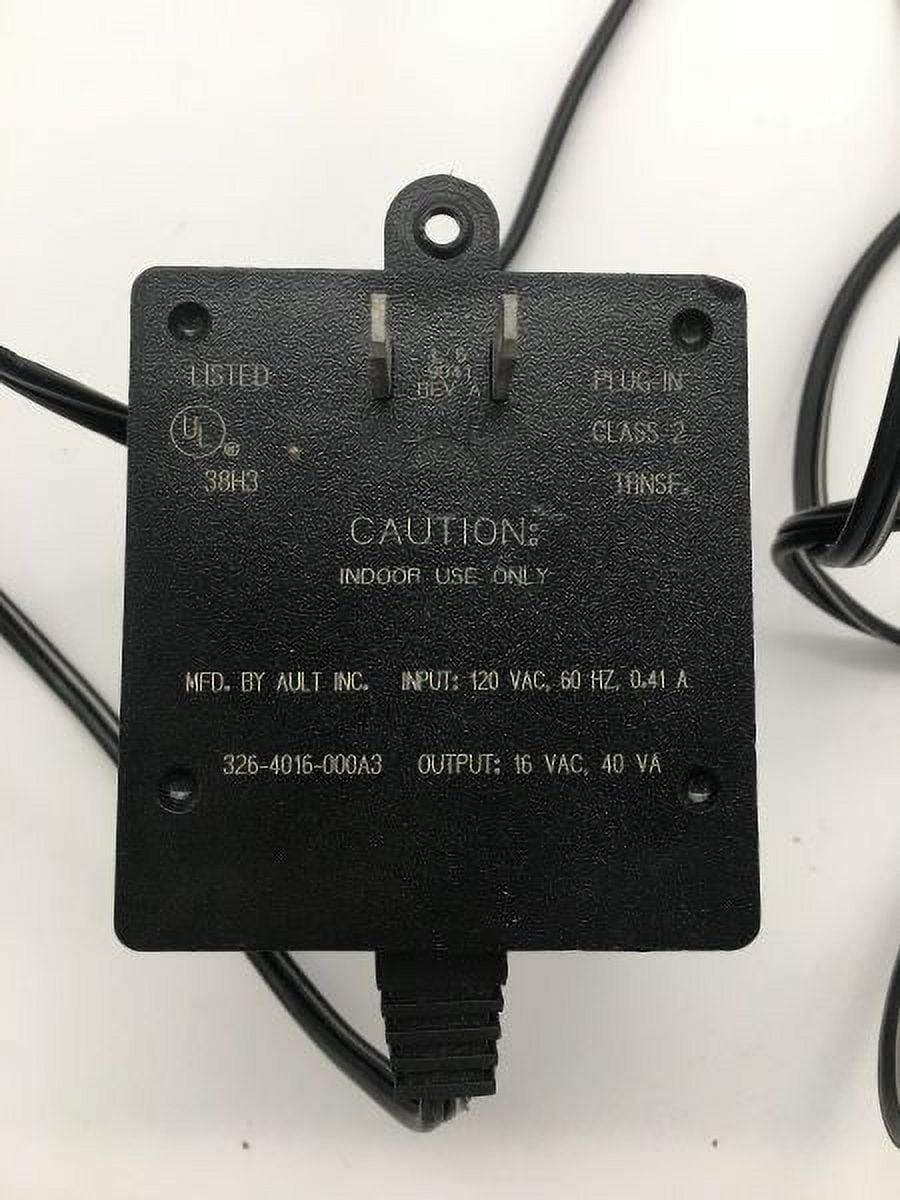 Power supply ac adapter input 120 vac 0.41a, output 16 vac 40va ...