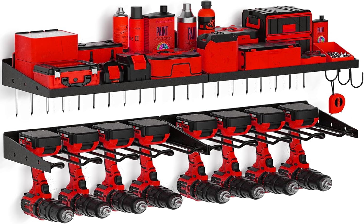 Power tool organizer, Drill Holder Wall Mount, Drill Organizer with ...