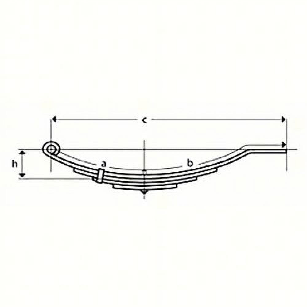 Power10 Parts UNA-018 Slipper Leaf Spring Flat End 1+S/.262 - Walmart.com