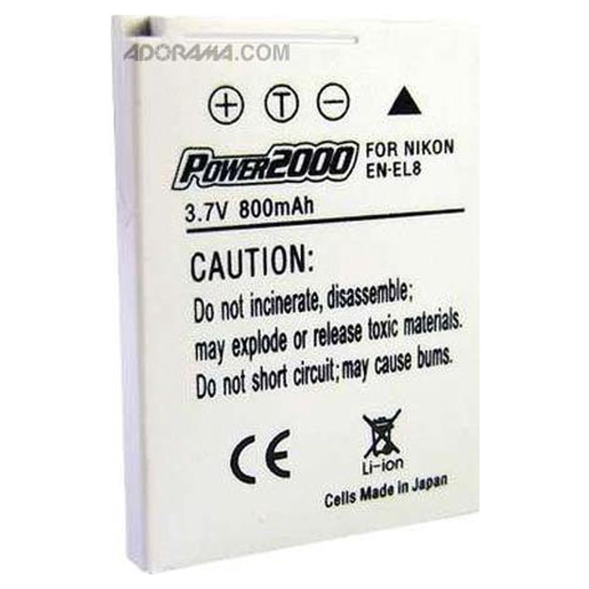Power2000 EN-EL8 Replacement Lithium-Ion Rechargeable Battery 7.4v ...