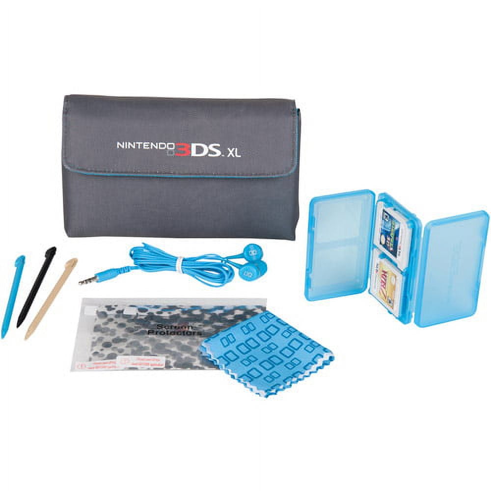 PowerA Official 3DS XL Starter Kit - Blue - Walmart.com