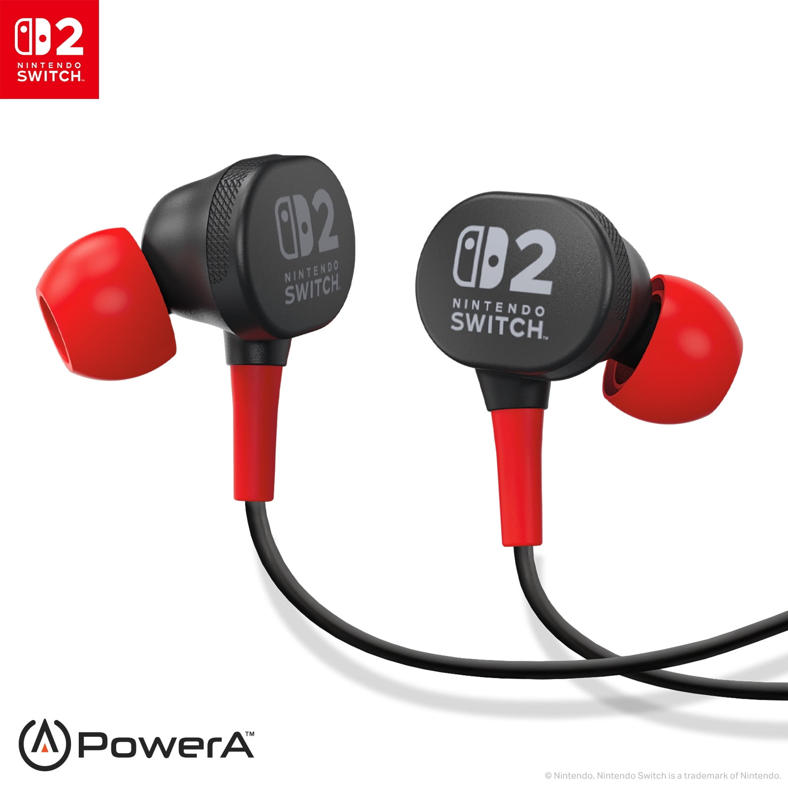 PowerA Wired Earbuds for Nintendo Switch 2 - Black - Walmart.com