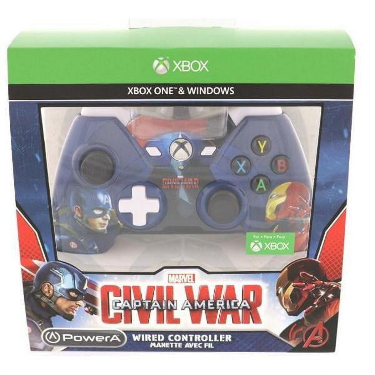 PowerA Xbox One Wired Controller - Captain America: Civil War [Xbox One ...