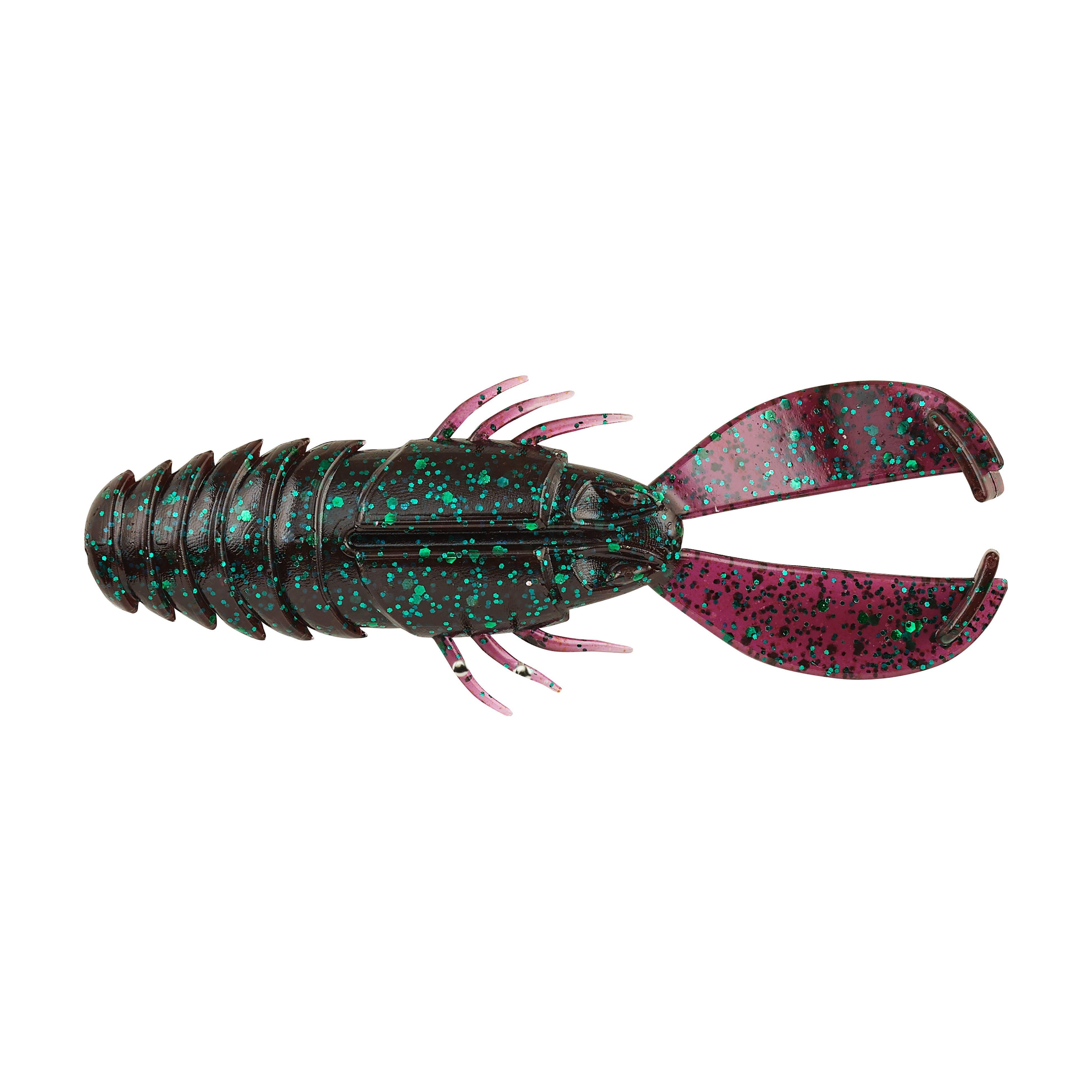PowerBait Crash Craw - 4 Compact Ribbed Craw Bait - Walmart.com