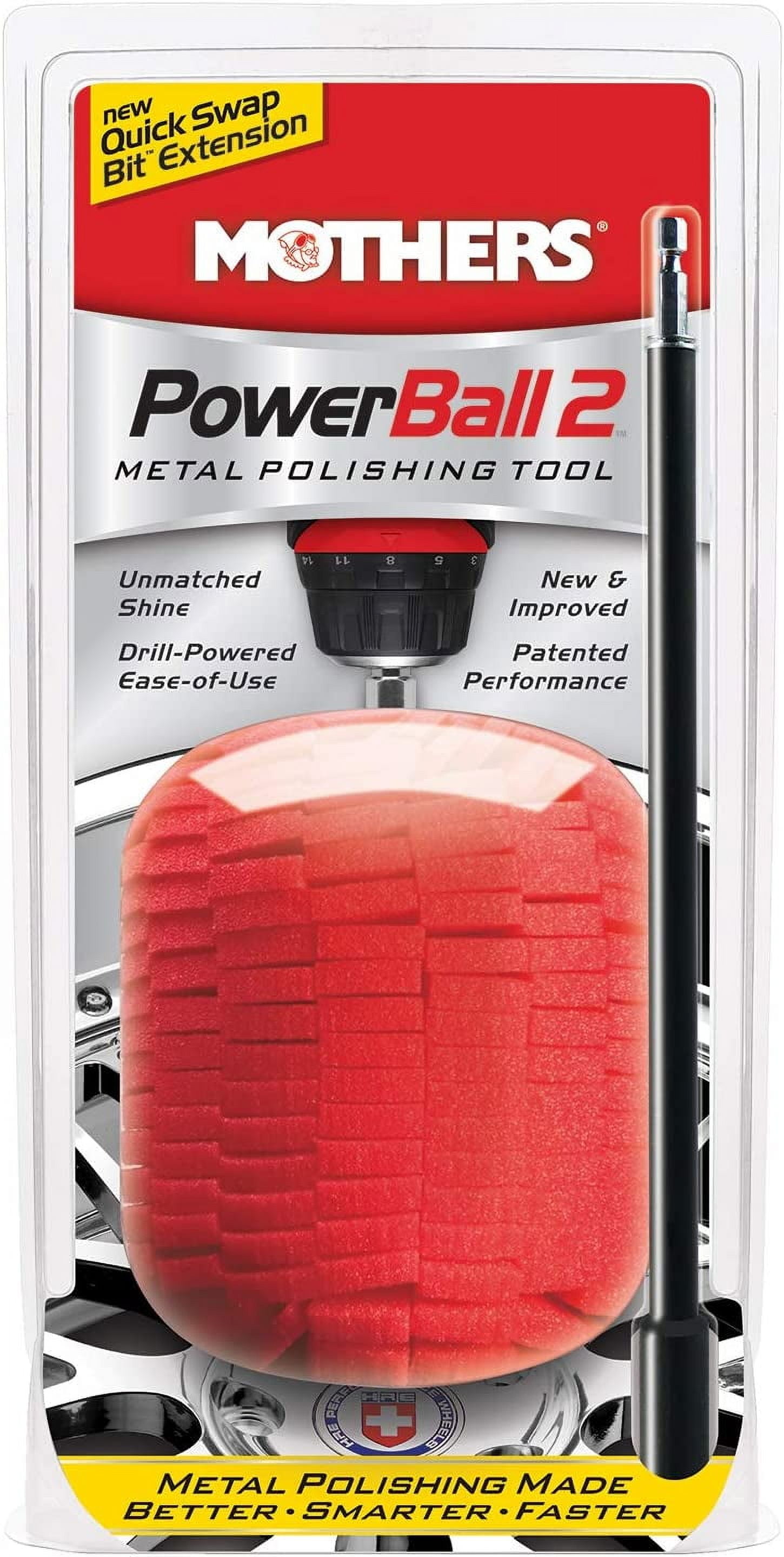 PowerBall 2, Polishing Tool with 10” Quick Swap Bit – Drill-Powered ...