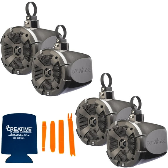 PowerBass 2 Pairs of XL-POD5SR 5.25" Short Range Pod Speaker System ...