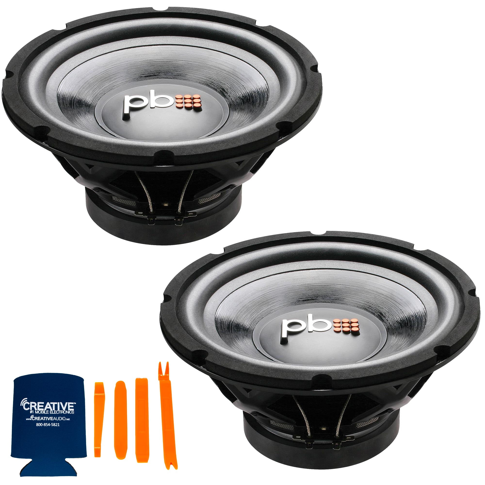 PowerBass Two PS-12 PS Series 12" 4-Ohm Subwoofers - Walmart.com