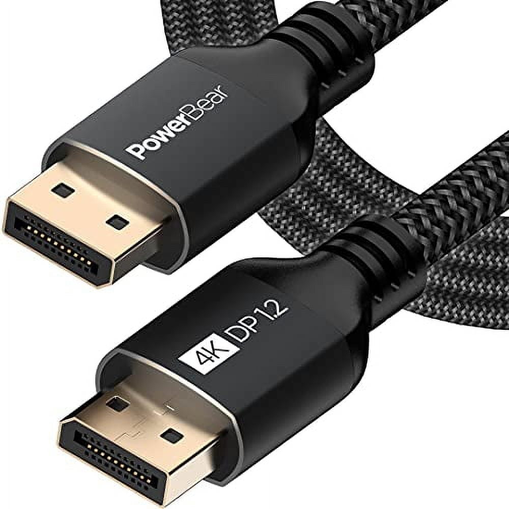PowerBear 4K DisplayPort Cord, High-Speed DP Wire Connector, for Gaming ...