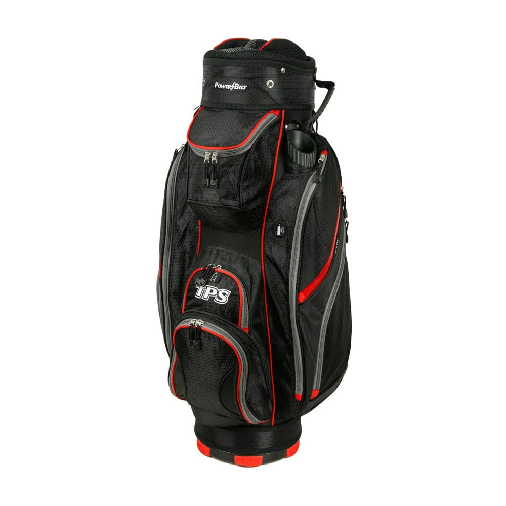 PowerBilt Golf TPS 5400 14-Way Divided Top Cart Bag, Black/Red ...