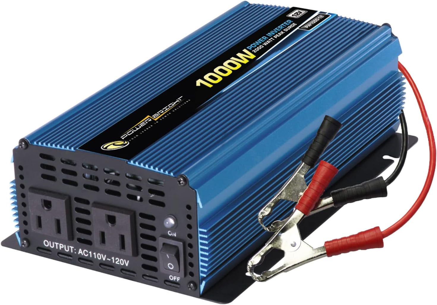 PowerBright 1000W Power Inverter DC 12V to 120V AC Car Inverter Power ...