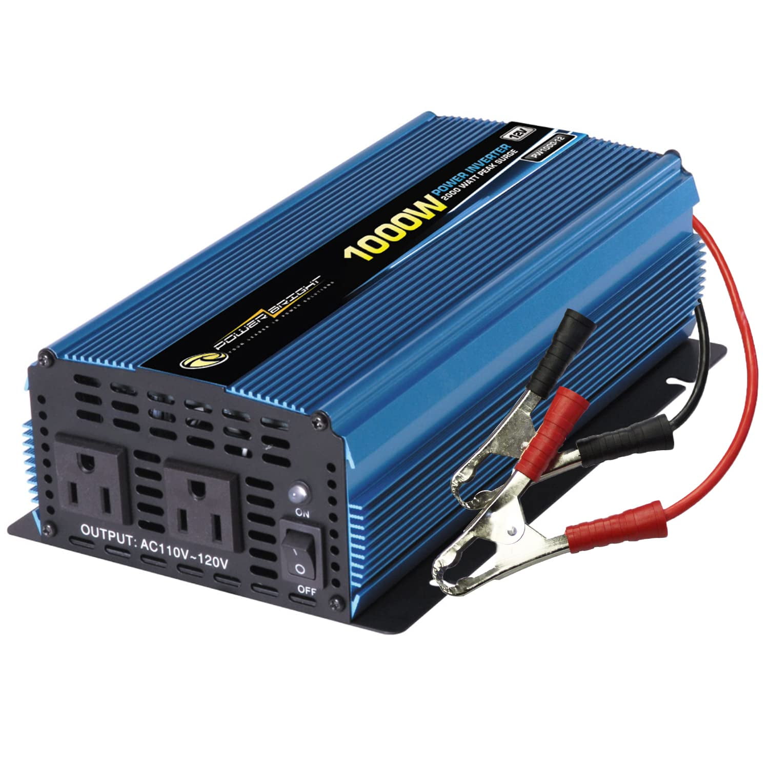 PowerBright 1000W Power Inverter DC 12V to 120V Car Inverter Power ...
