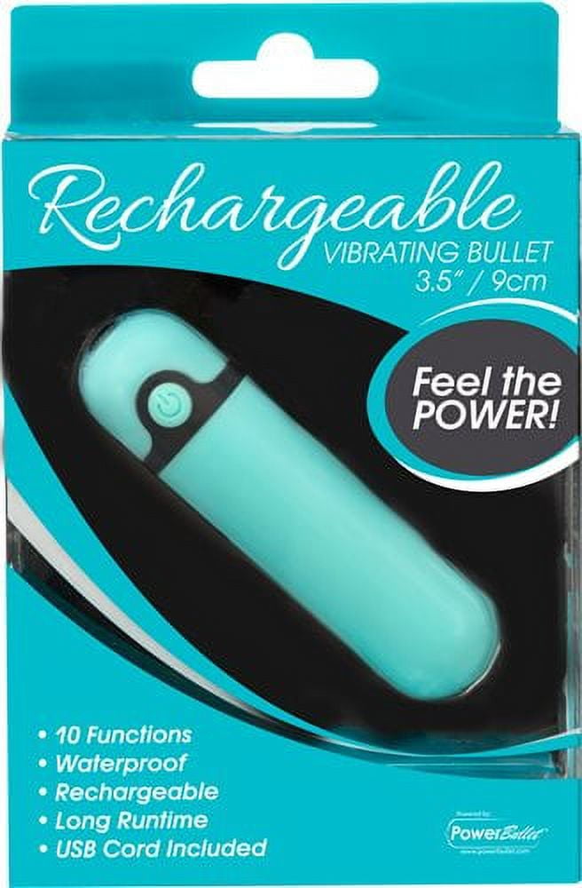 PowerBullet Rechargeable Bullet Vibrator, Teal - Walmart.com