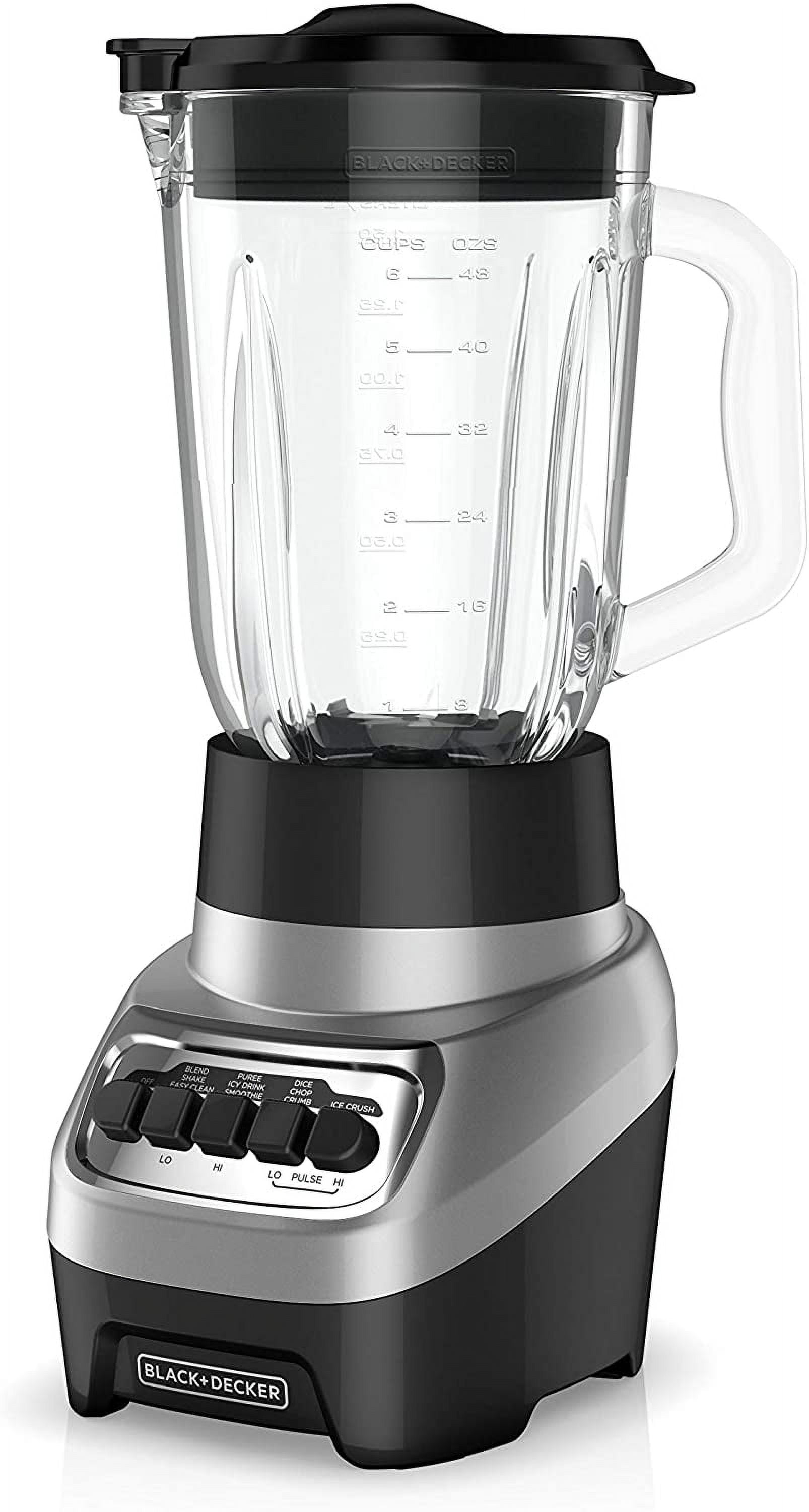 PowerCrush Multi-Function Blender with 6-Cup Glass Jar, 4 Speed ...