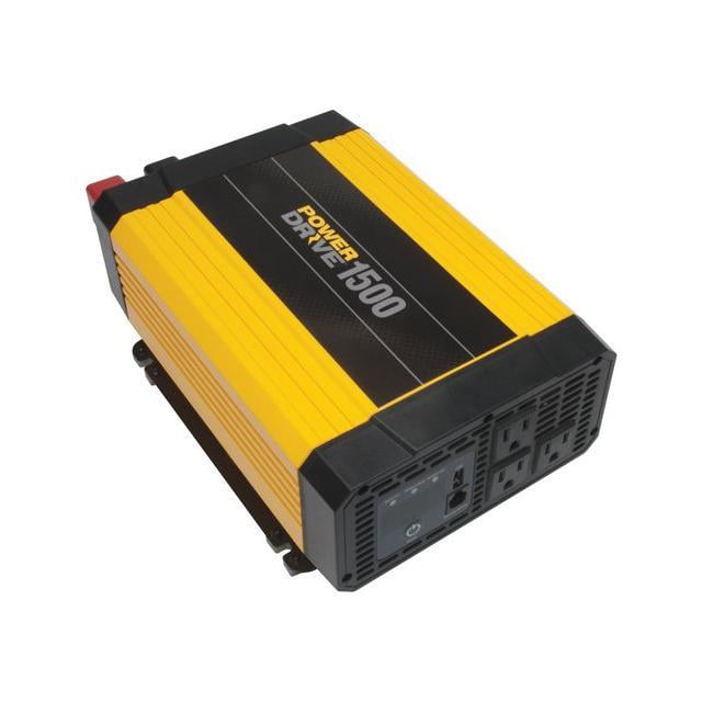 PowerDrive 1500 Watt DC to AC Power Inverter with USB Port & 3 AC ...